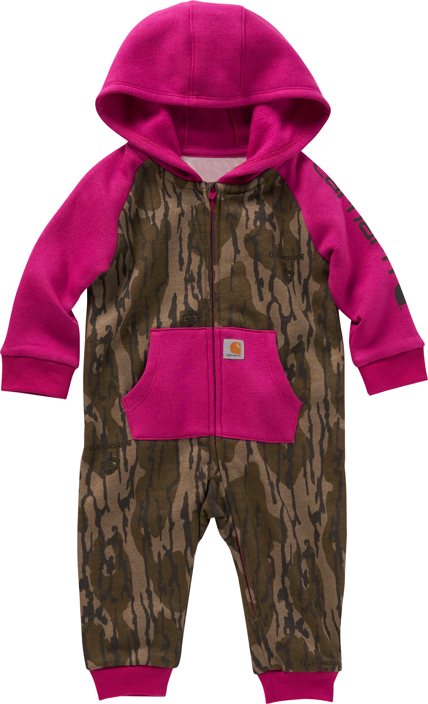 Carhartt Fleece Hooded Camo Full-Zip Long-Sleeve Coveralls for Baby ...